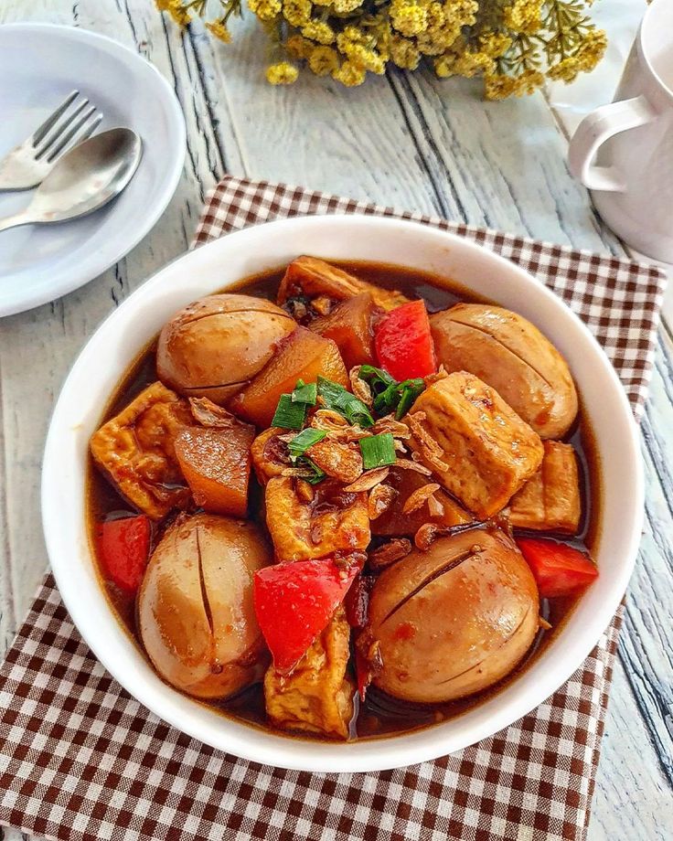 Semur Tahu Kecap Kuah Kental Ala Chinese Food - Nion Nion