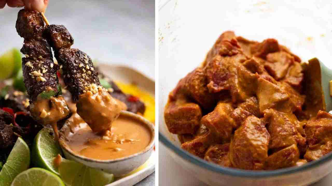 Resep Sate Daging Sapi Empuk, Plus Bumbu Kacang Thailand!